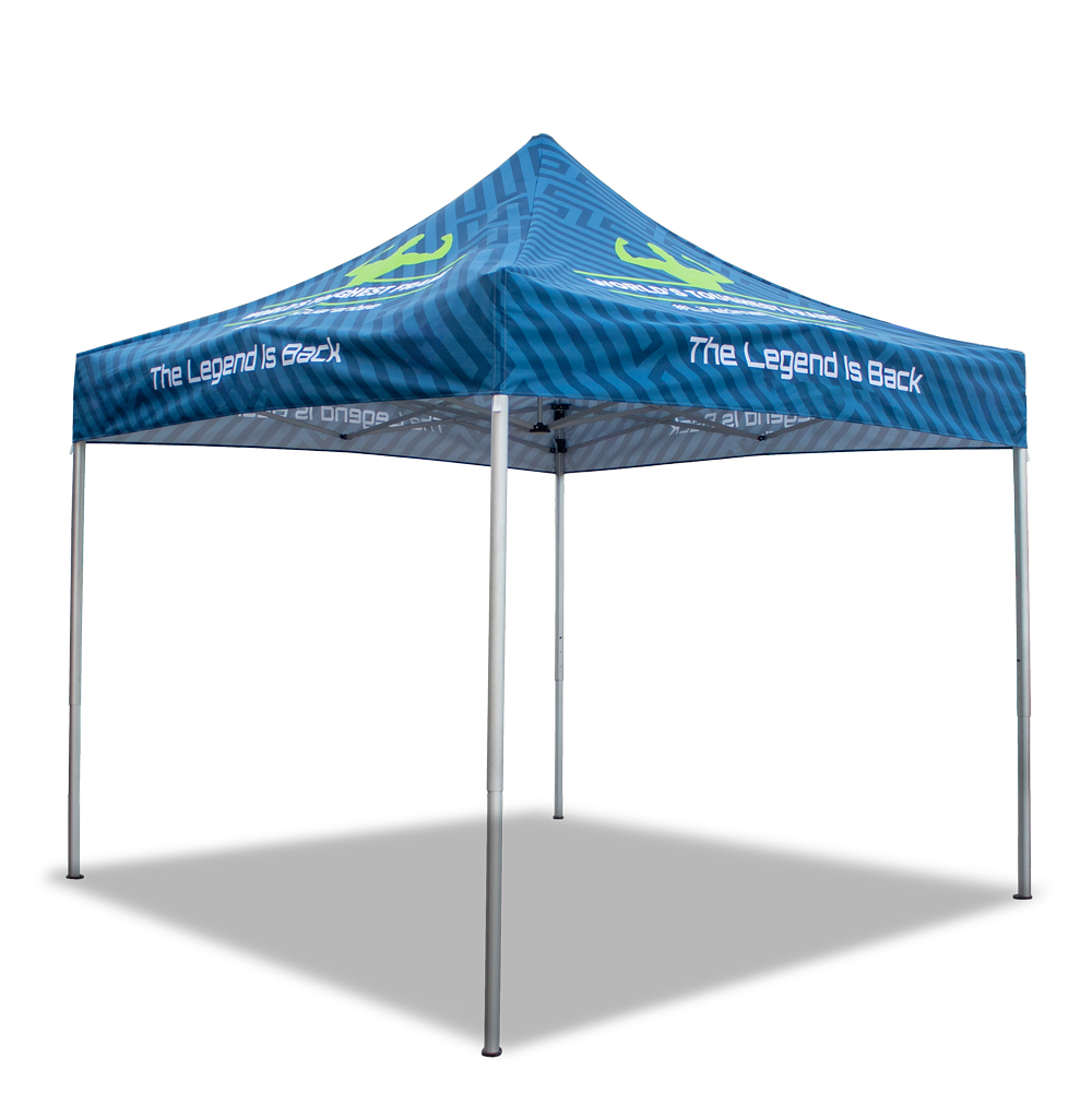 Gazebo 2 x 2m, UV Print, Economy Steel, Complete - National Flag