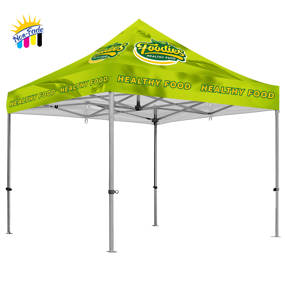 Gazebo 3 x 3m, UV Print, Hexagon Aluminium, Complete - National Flag