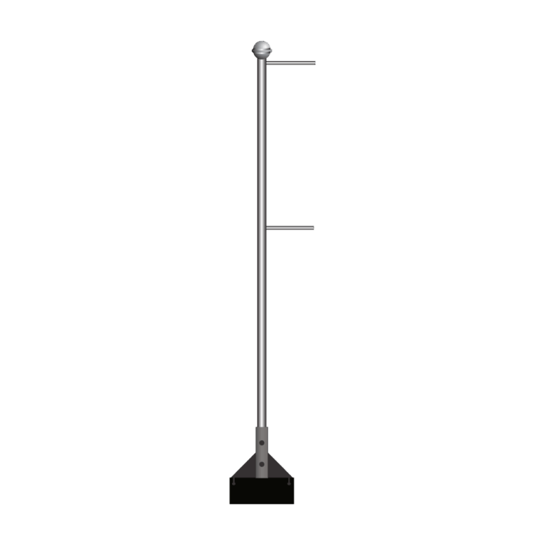 Bannerpole Ground 8m - 2 arm - including installation (one unit ...
