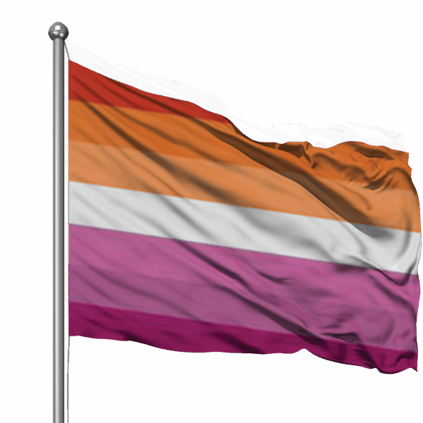 LESBIAN FLAG 180 x 120cm (Ultrasheen) - National Flag