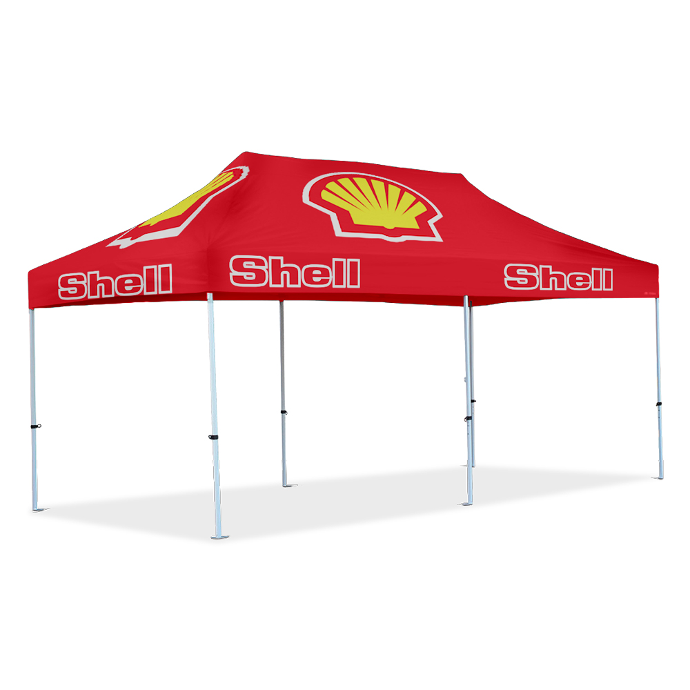 Gazebo 6 x 3m, UV Print, Aluminium, Complete - National Flag