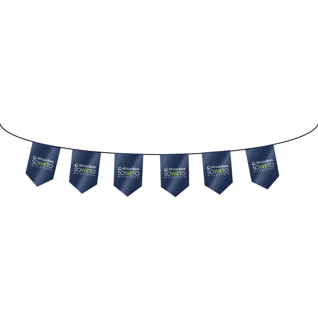 Shield Pennants. Single sided, PVC - National Flag