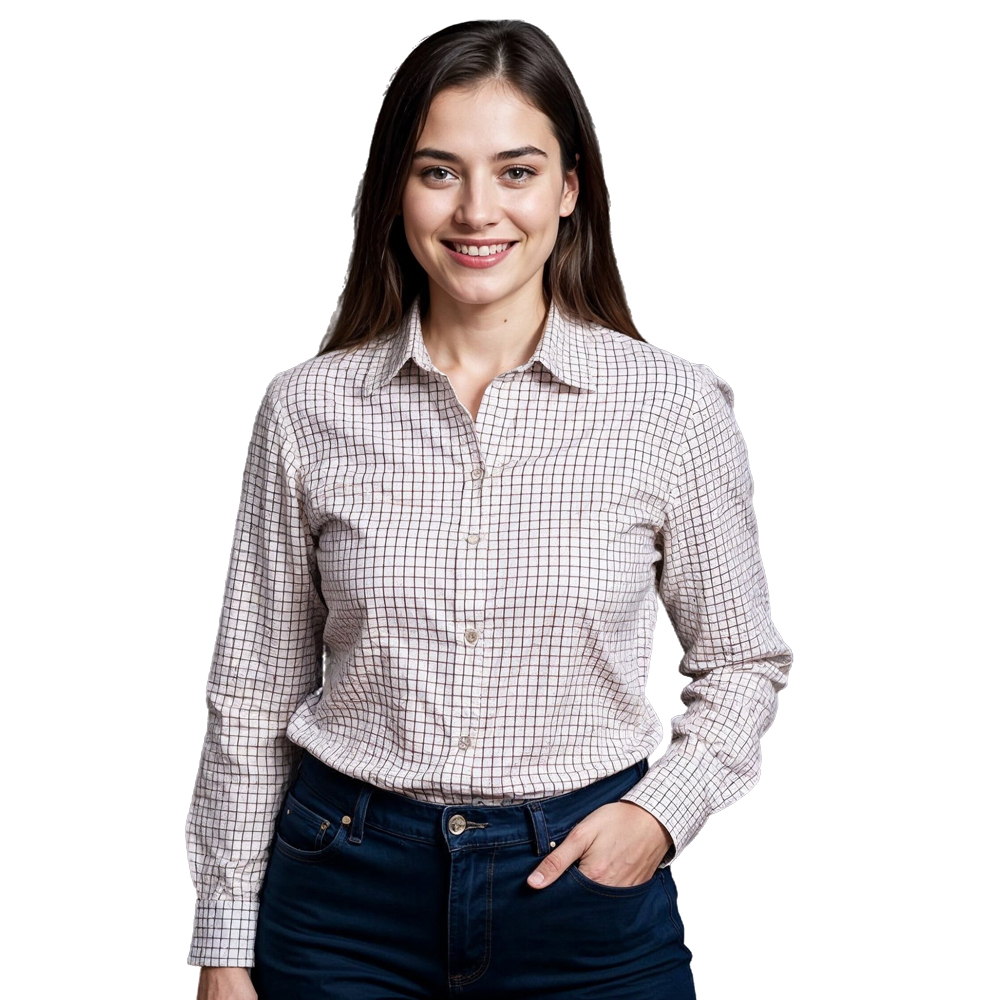 Branford Red & Blue Check Lounge Shirt Ladies - National Flag