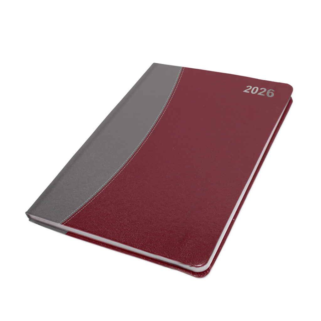 A4 Scripta Crescent Two-Tone Diary (Padded Cover) - National Flag