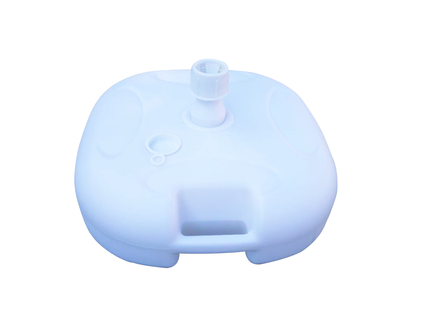 White Colour Plastic Water Base - National Flag