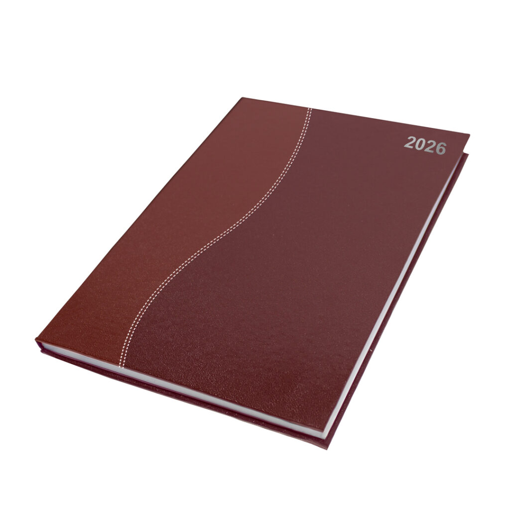 A4 Notello Two-Tone S-Wave Diary (Padded Cover) - National Flag