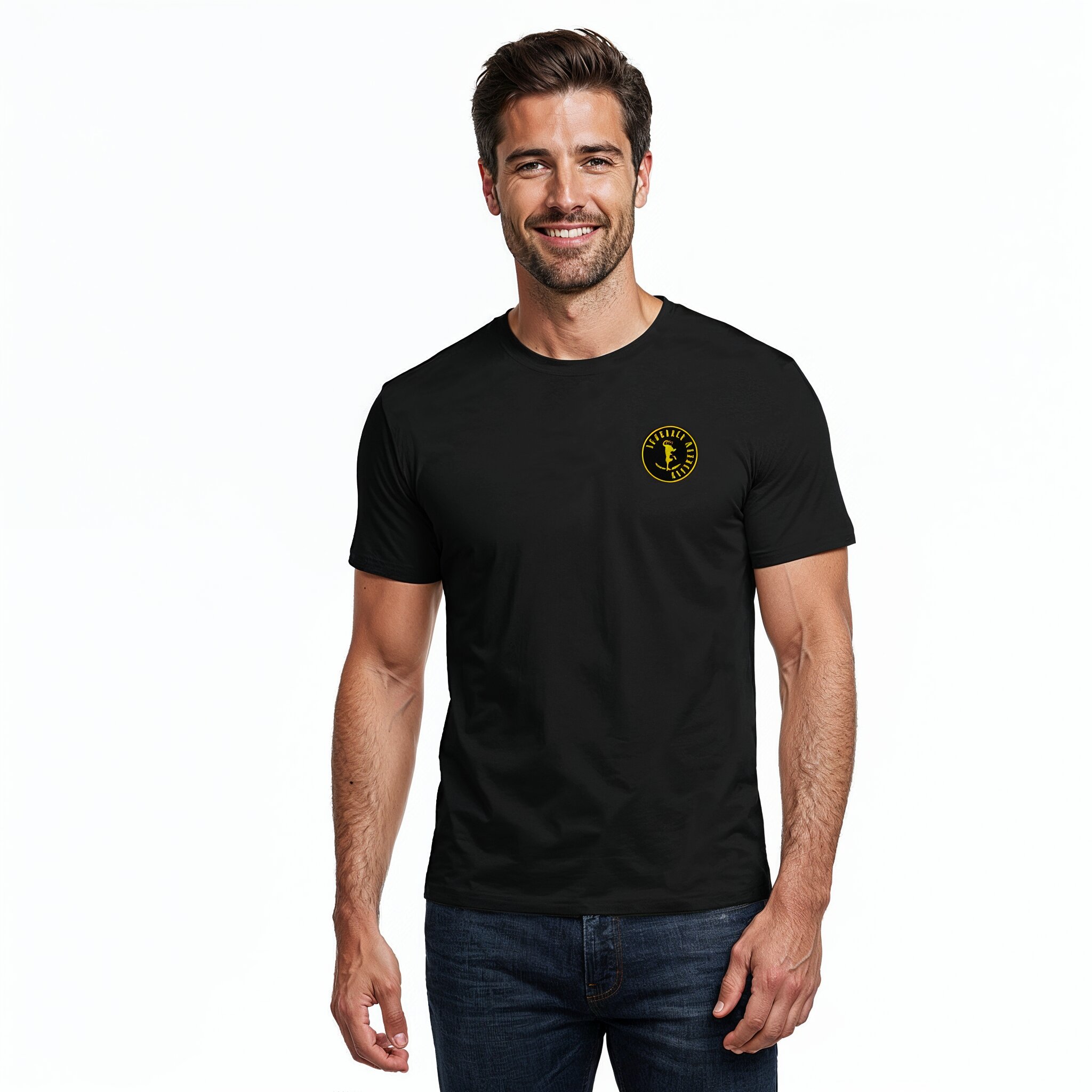 Eazi-T Unisex 145gsm T-Shirt (In Ratio) with A6 DTF Print - National Flag