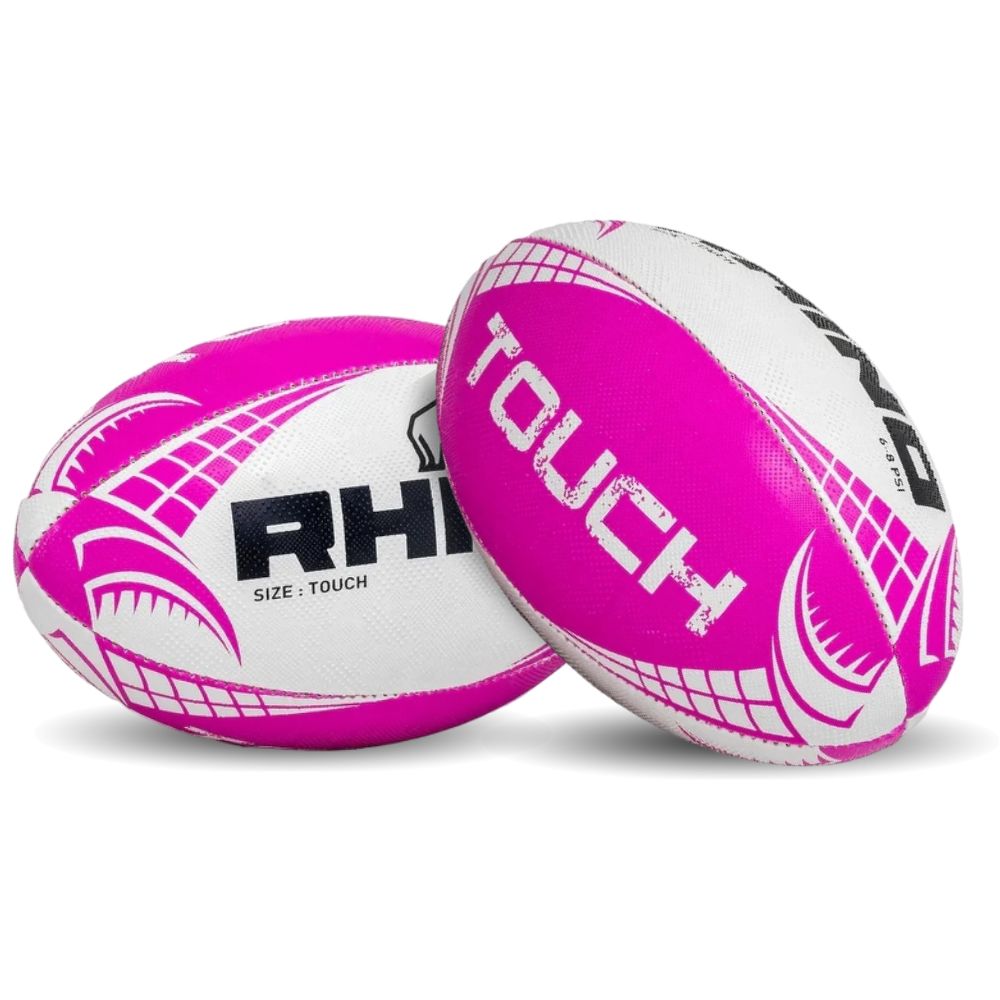 RHINO TOUCH RUGBY BALL Pink - National Flag