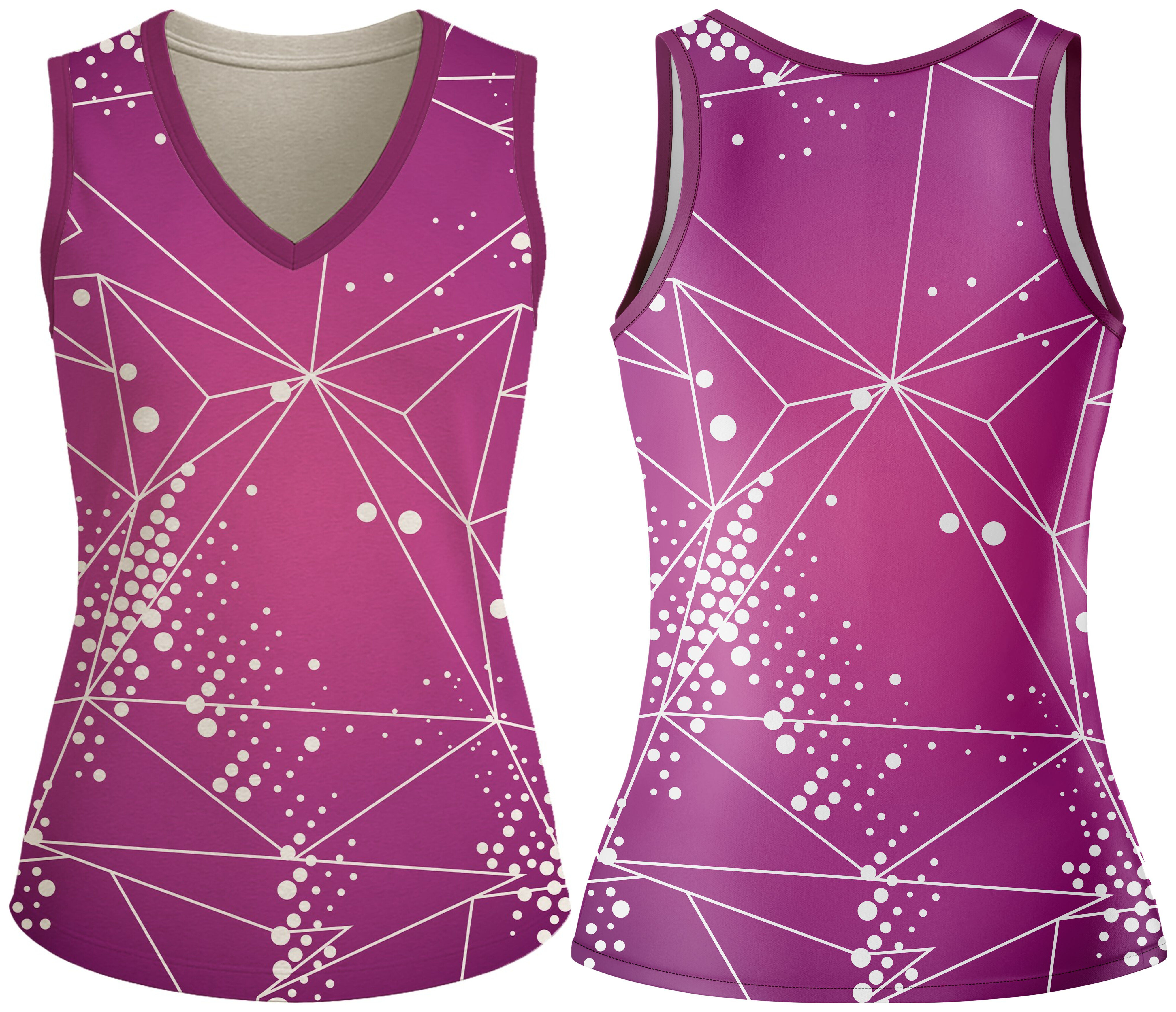 Kids Netball/Hockey V-Neck Vest - National Flag