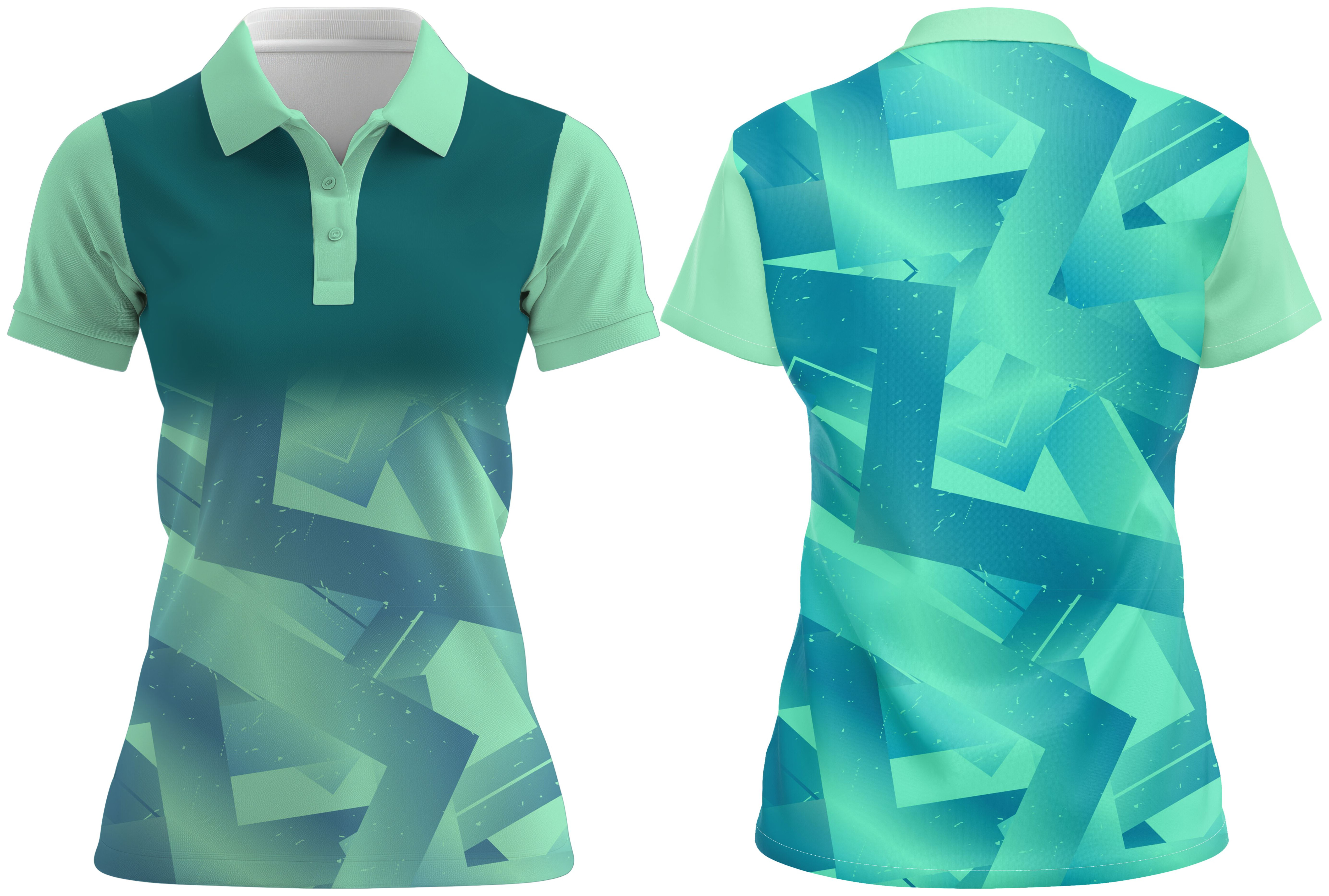 Ladies Golf Shirt Short Sleeve | Fitted Sleeve - National Flag